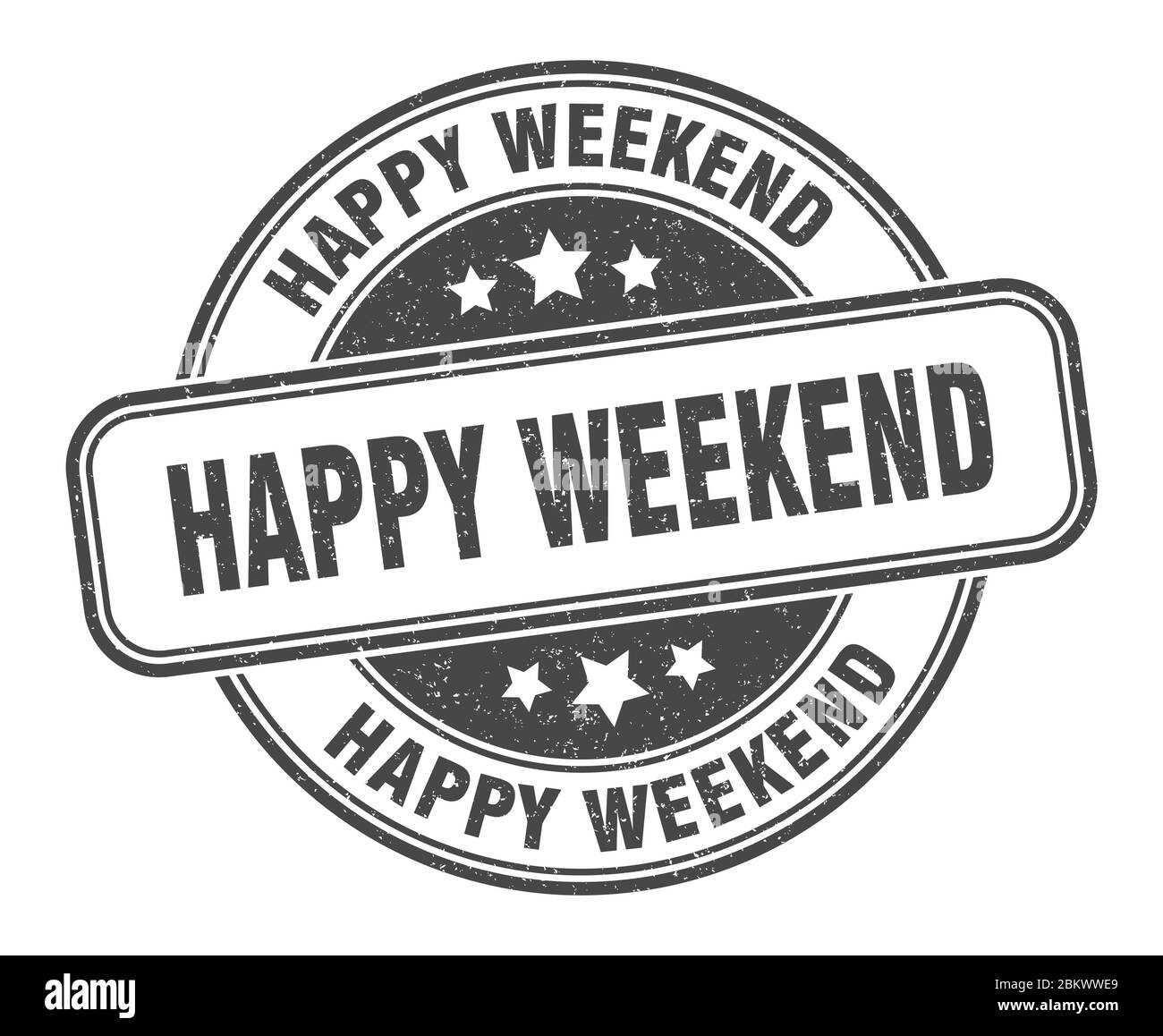 Happy weekend stamp label hi-res stock photography and images - Alamy