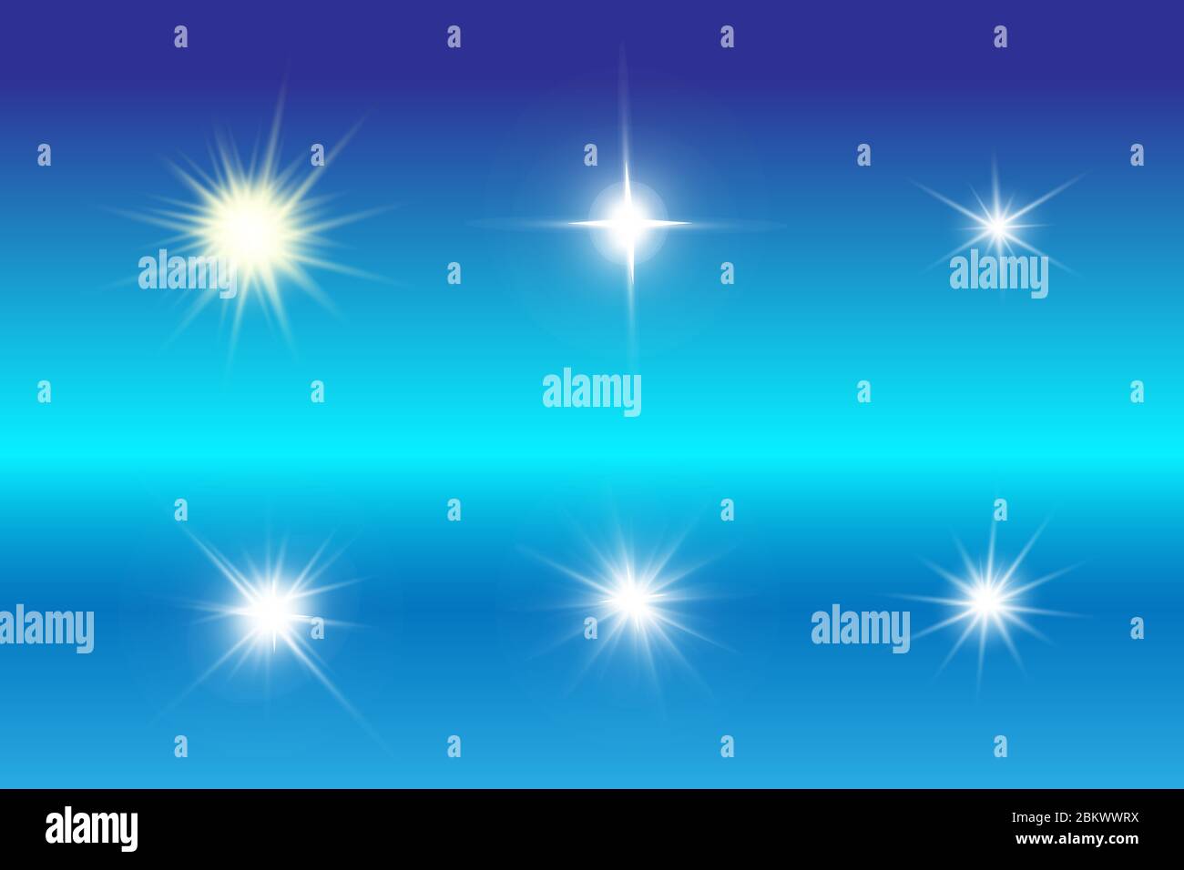 Lens flare, explosion, glitter, line, sun flash, spark and stars ...