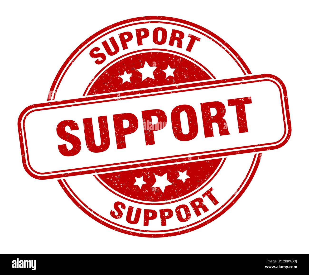 support stamp. support round grunge sign. label Stock Vector Image ...