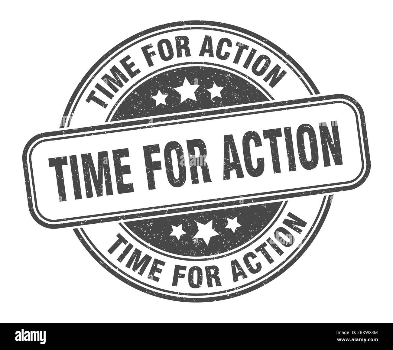 time for action stamp. time for action round grunge sign. label Stock ...