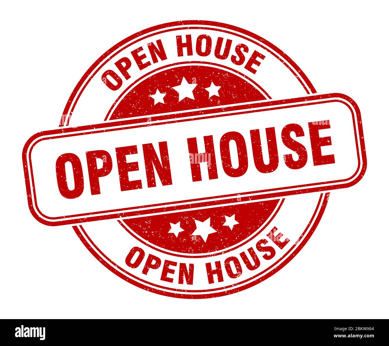 Open house stamp label Stock Vector Images - Alamy