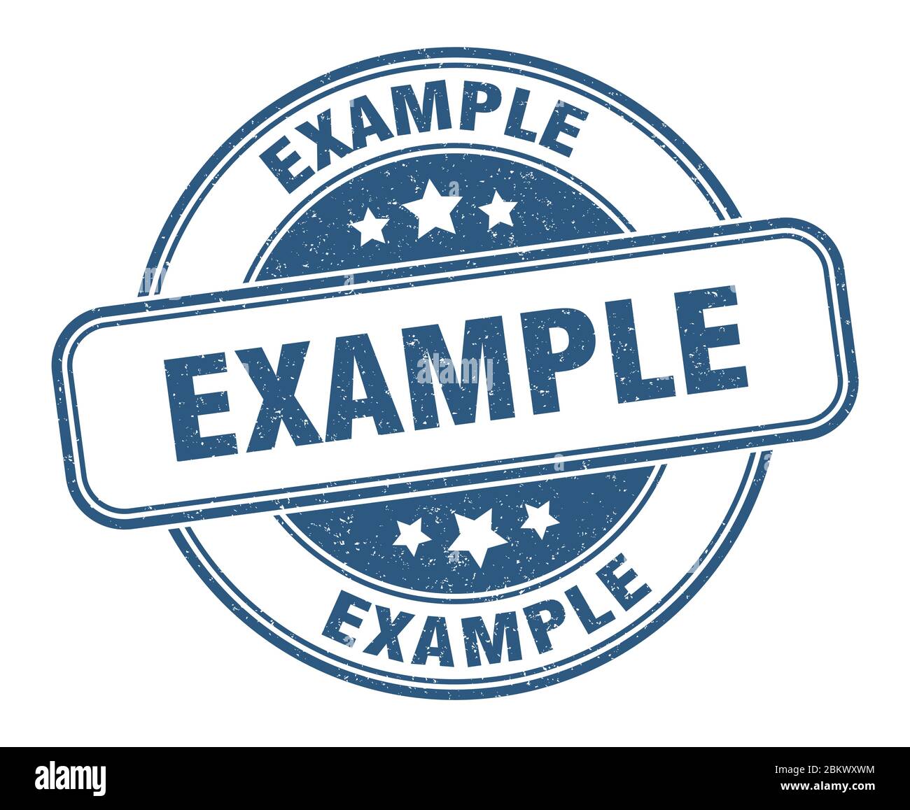 example stamp. example round grunge sign. label Stock Vector Image ...