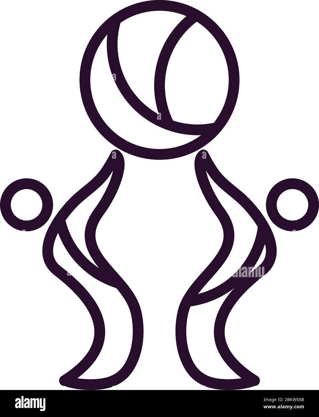 Avatars with sphere line style icon design of Person profile social and ...