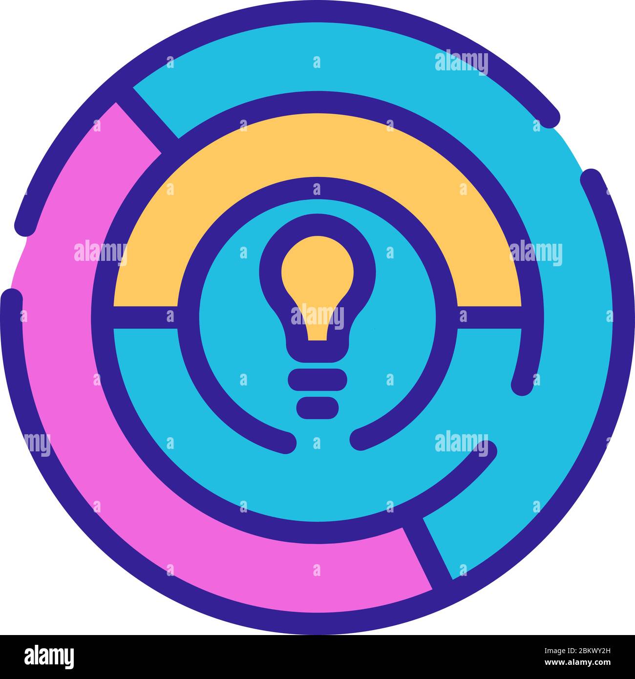 find solution icon vector outline illustration Stock Vector Image & Art ...