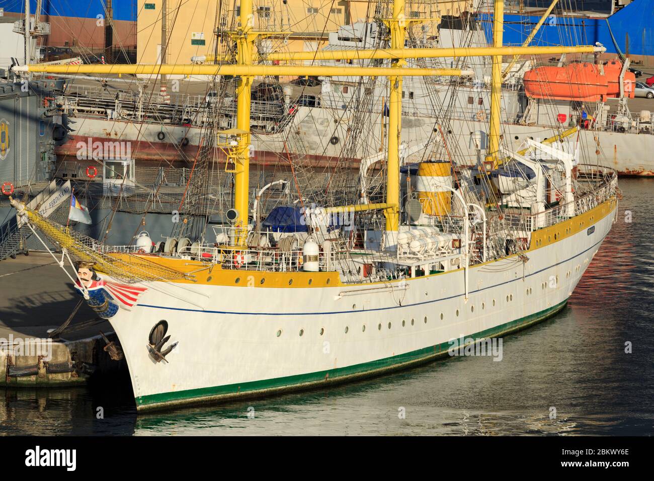 Romanian Navy sail ship Mircea, Constanta, Dobruja Region, Romania ...