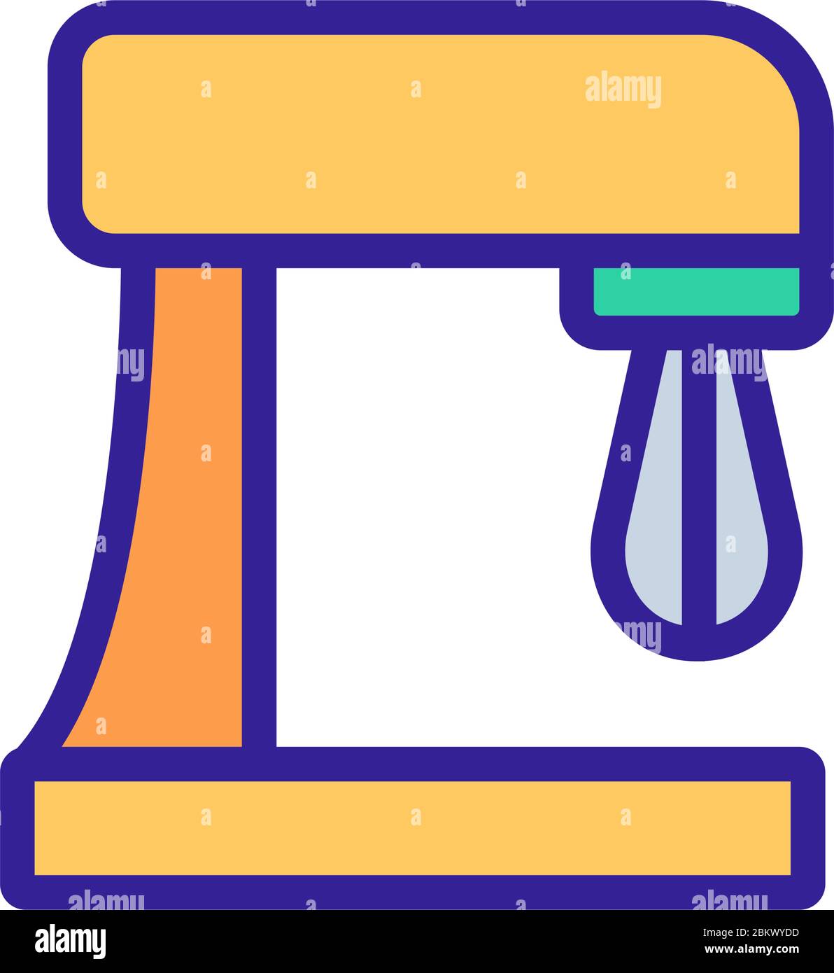 stationary whisk mixer icon vector outline illustration Stock Vector ...