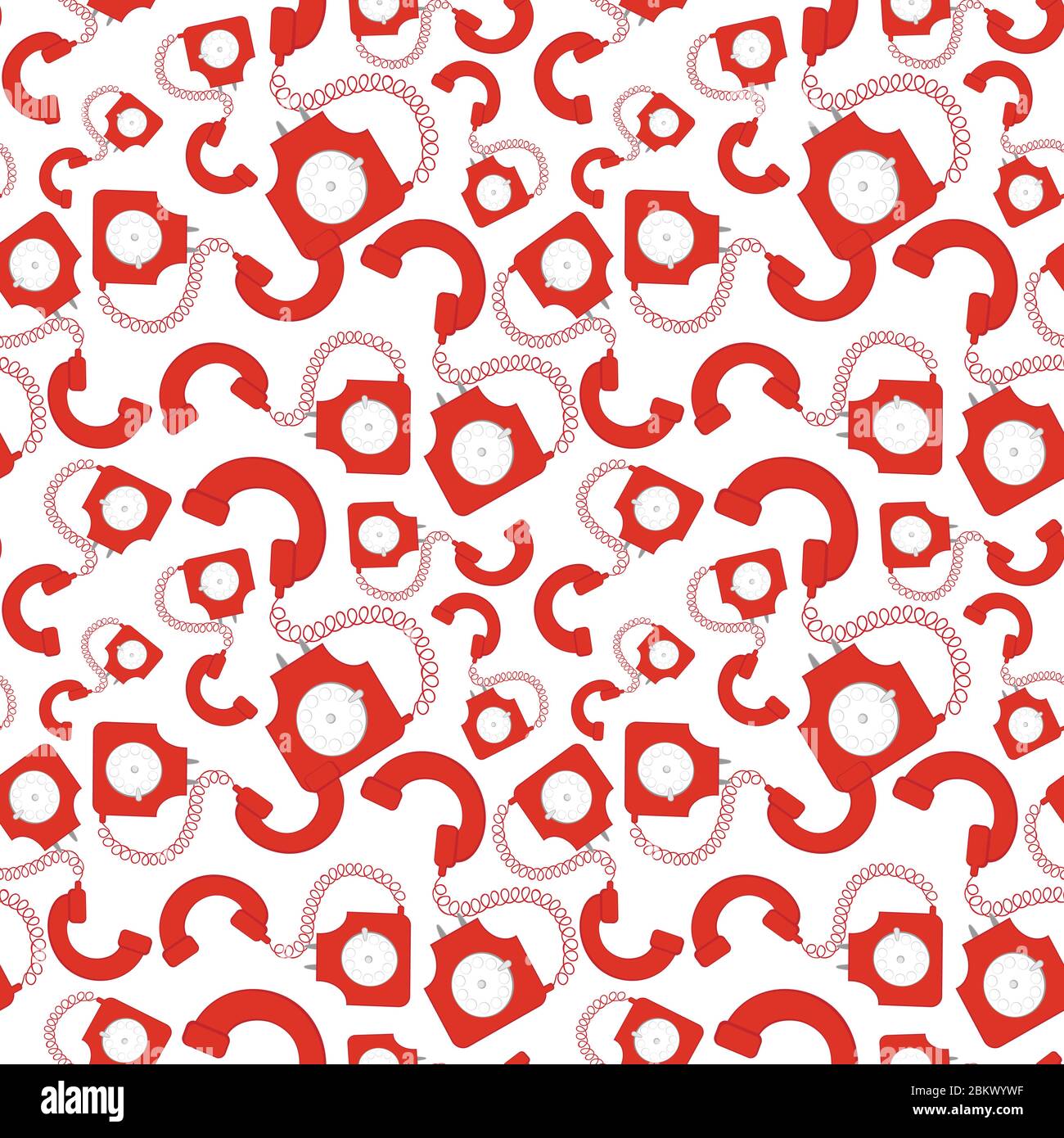 Rare disk phone on a white background. Vector image, square. Isolate ...