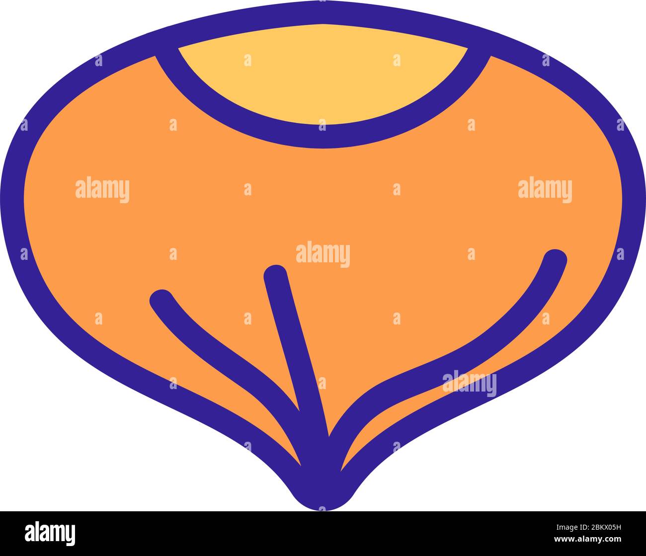 hazel leaf icon vector outline illustration Stock Vector Image & Art ...