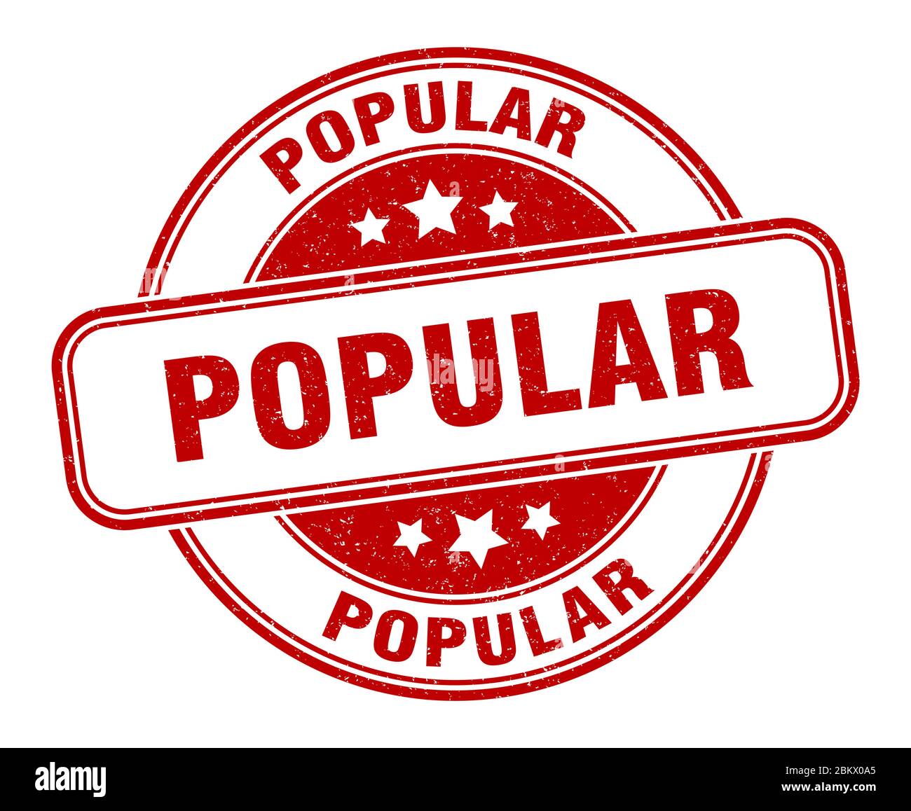 popular stamp. popular round grunge sign. label Stock Vector Image ...