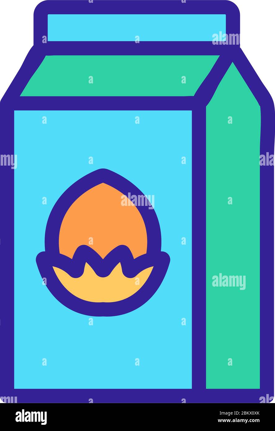 nut milk icon vector outline illustration Stock Vector Image & Art - Alamy