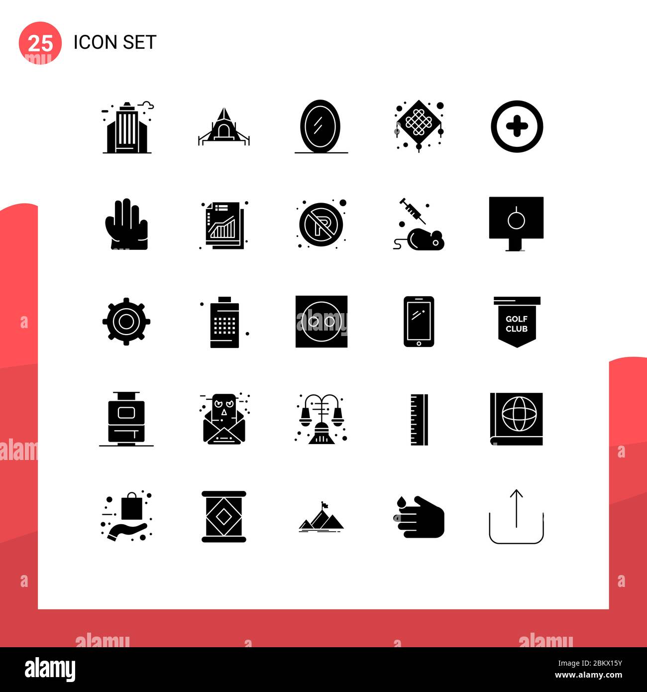 Hand mirror experiment Stock Vector Images - Alamy