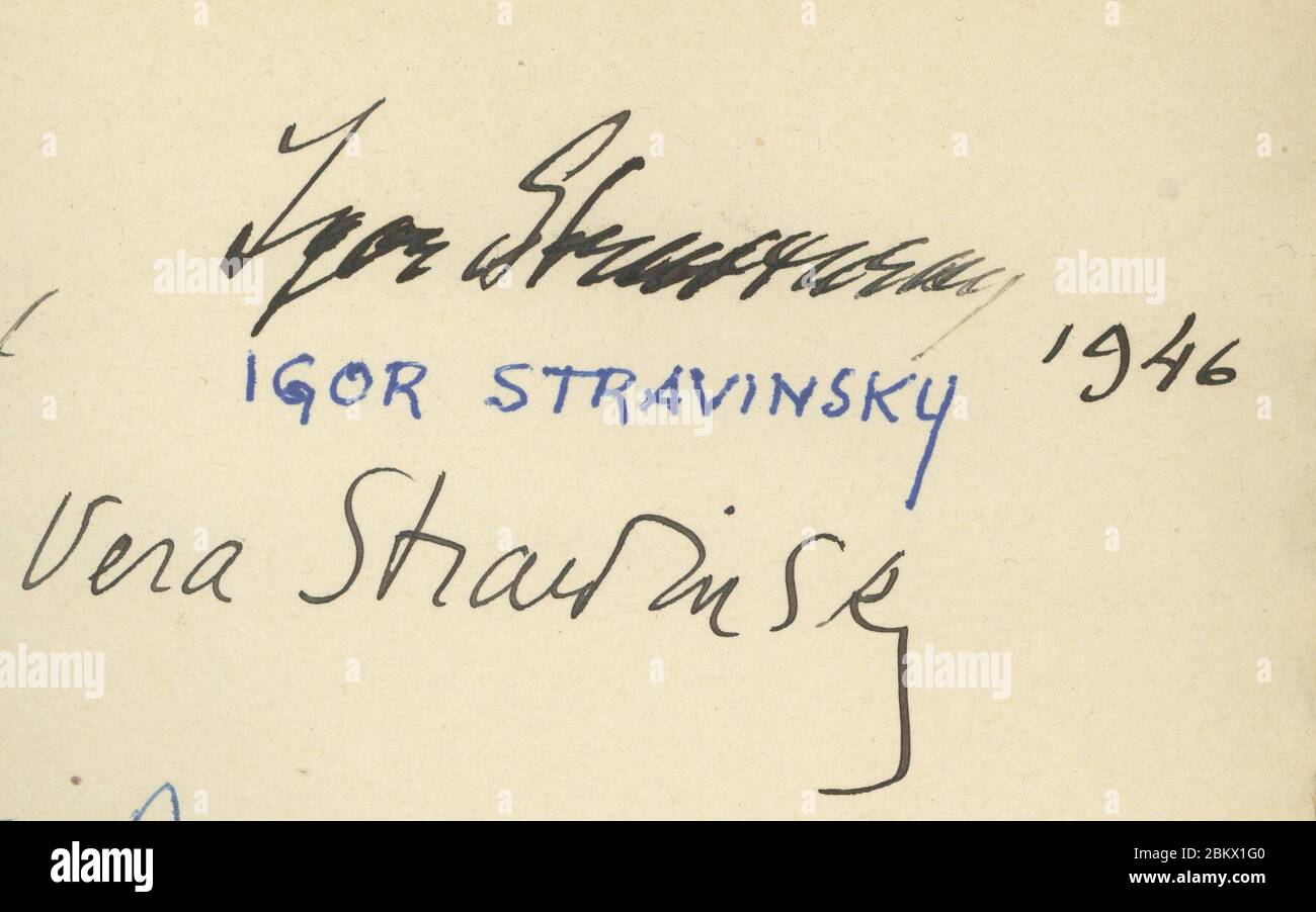 Stravinskys hi-res stock photography and images - Alamy