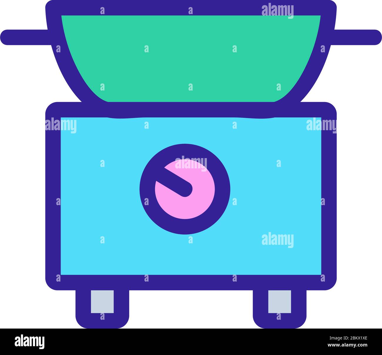 frying basket icon vector outline illustration Stock Vector Image & Art ...