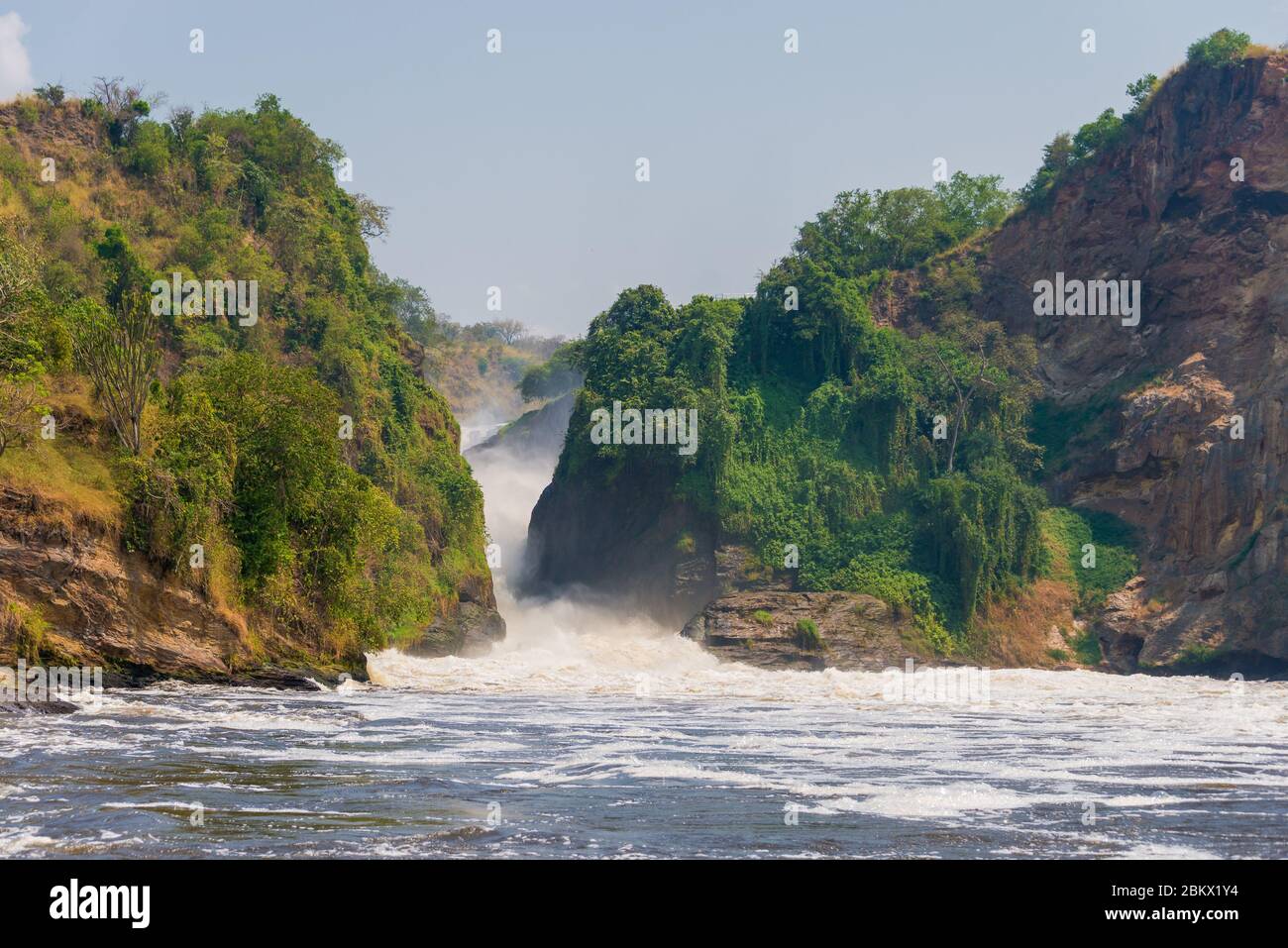 Waterfall, Murchison Falls national park, Uganda Stock Photo - Alamy