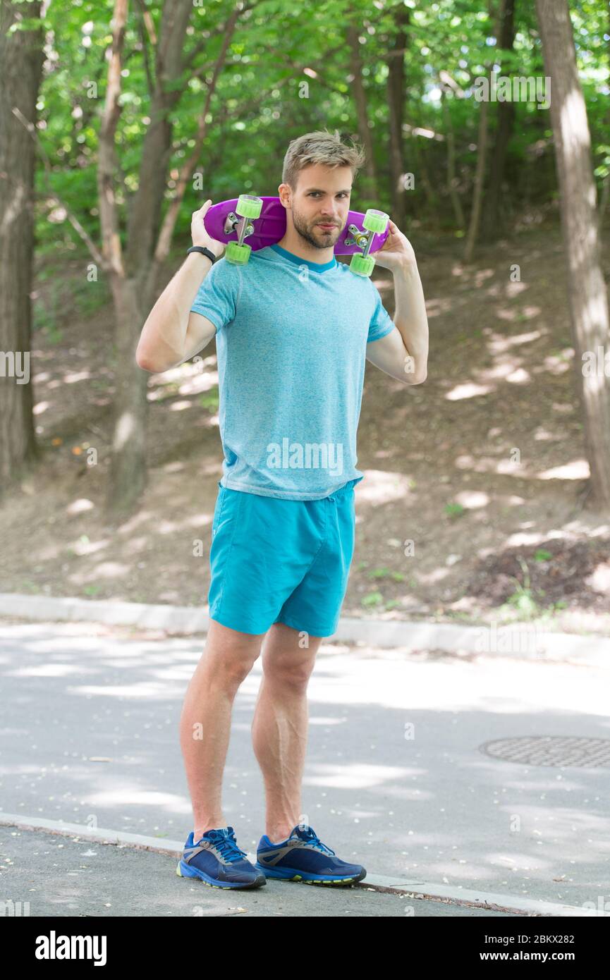 Muscular skateboarder hi-res stock photography and images - Alamy