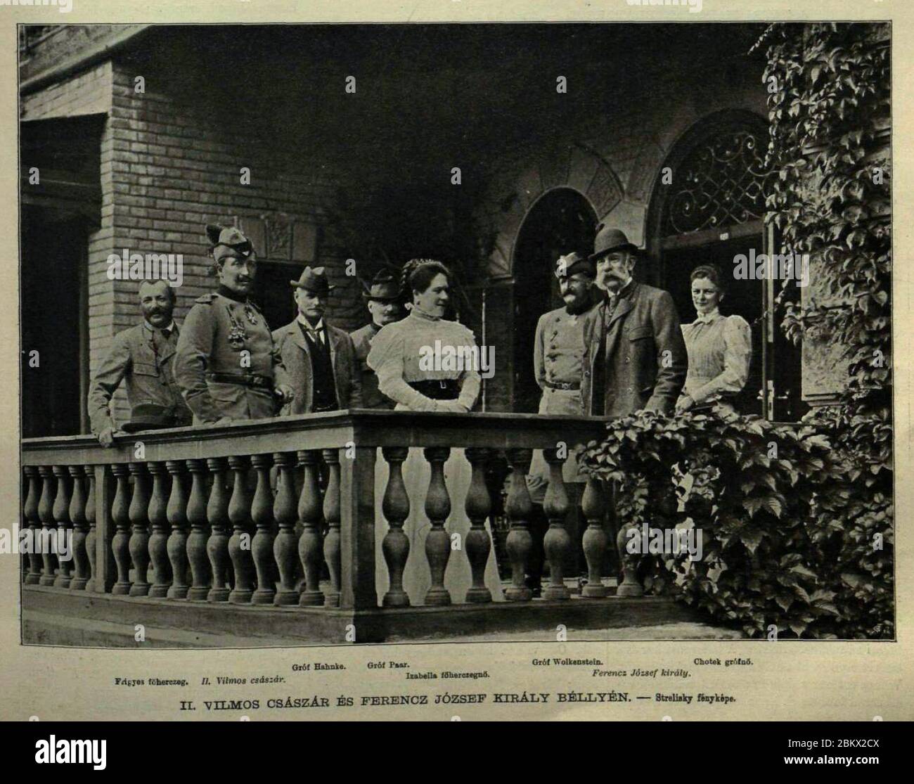 II. Vilmos császár és Ferenc József császár Béllyén Stock Photo - Alamy