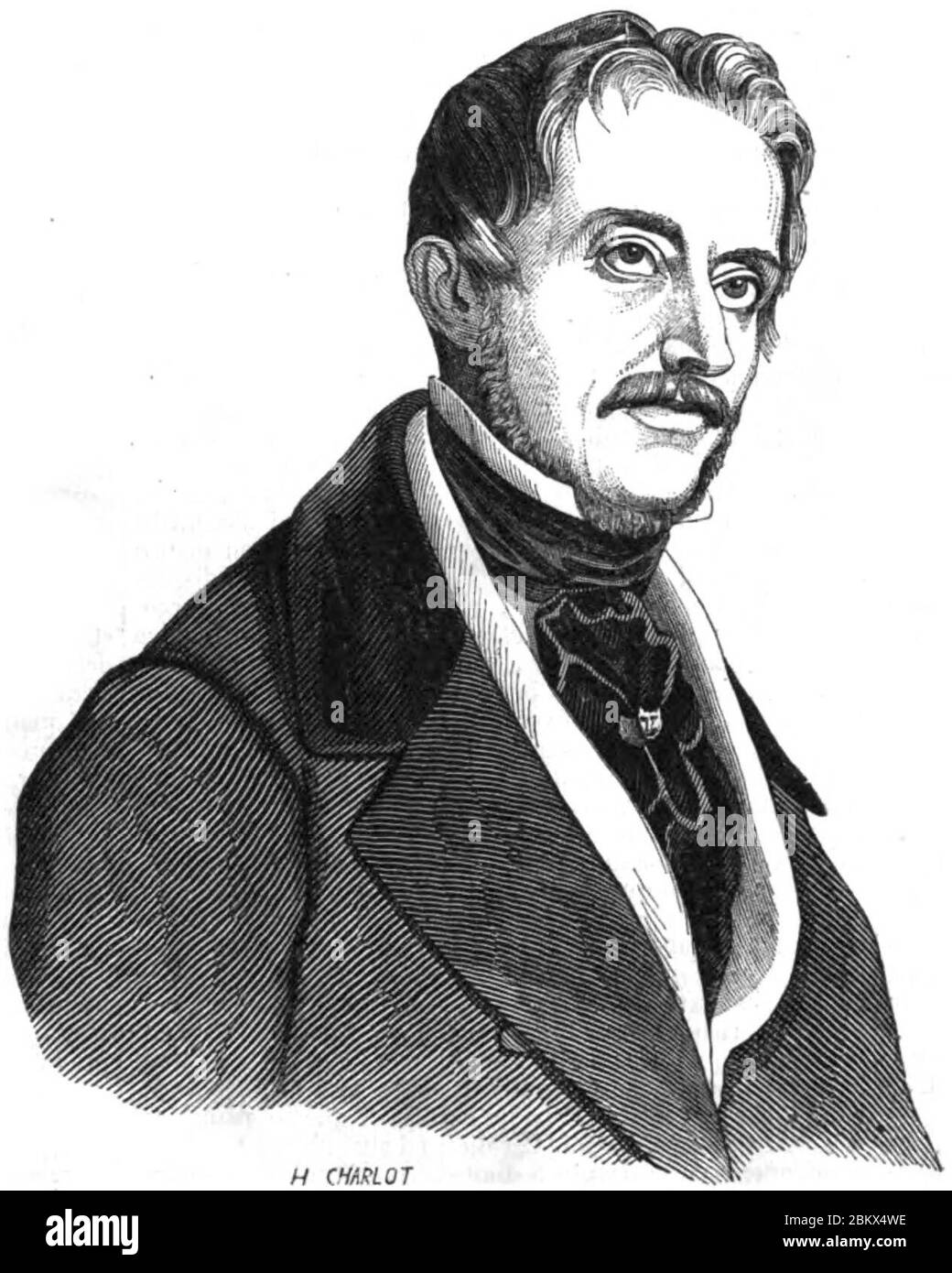 Il Mondo Illustrato 1847 - Massimo d'Azeglio Stock Photo - Alamy