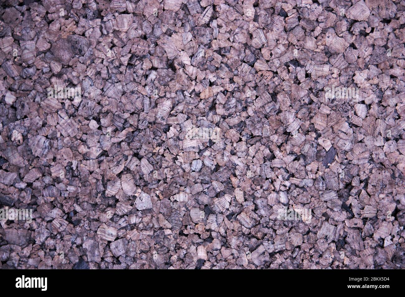 Close-up of a surface formed by a natural cork chipboard Stock Photo ...