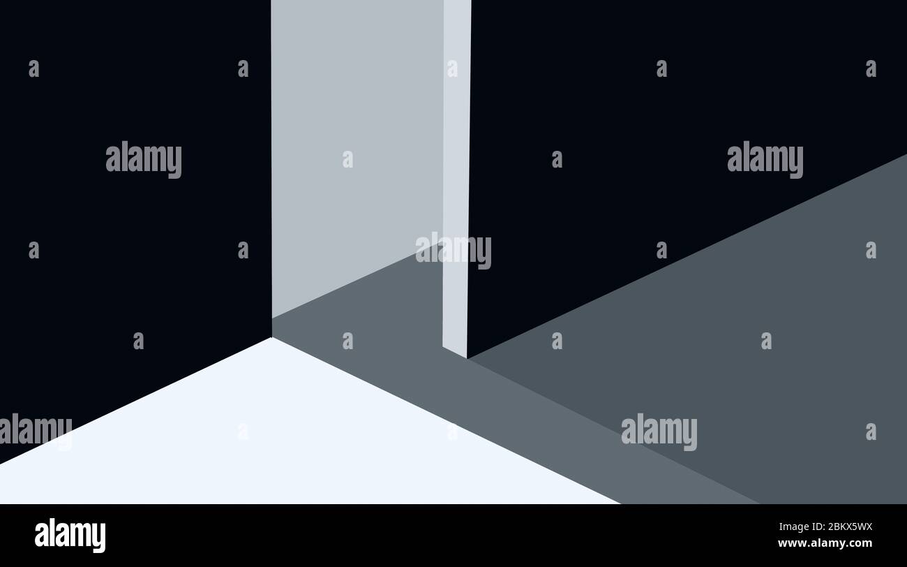 Blue and grey colored geometrical architectural design Stock Photo - Alamy