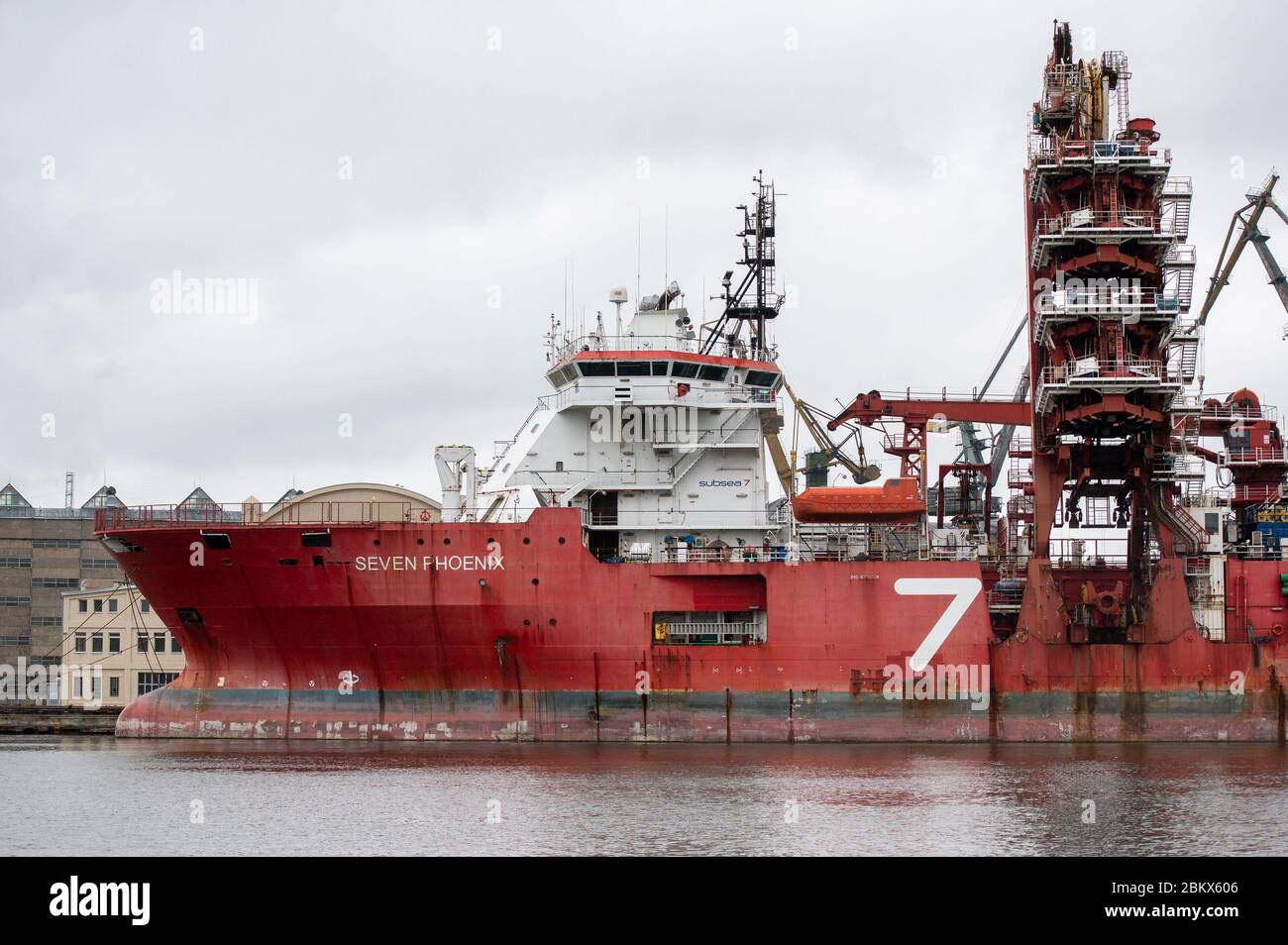 Ship Seven Phoenix seen at the Gdansk Shipyard. Seven Phoenix is a ship ...