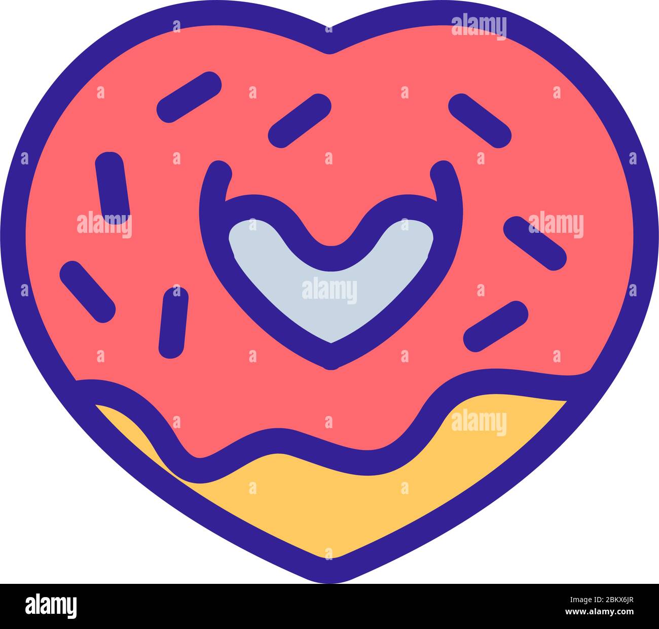 Glazed doughnut bitten Stock Vector Images - Alamy