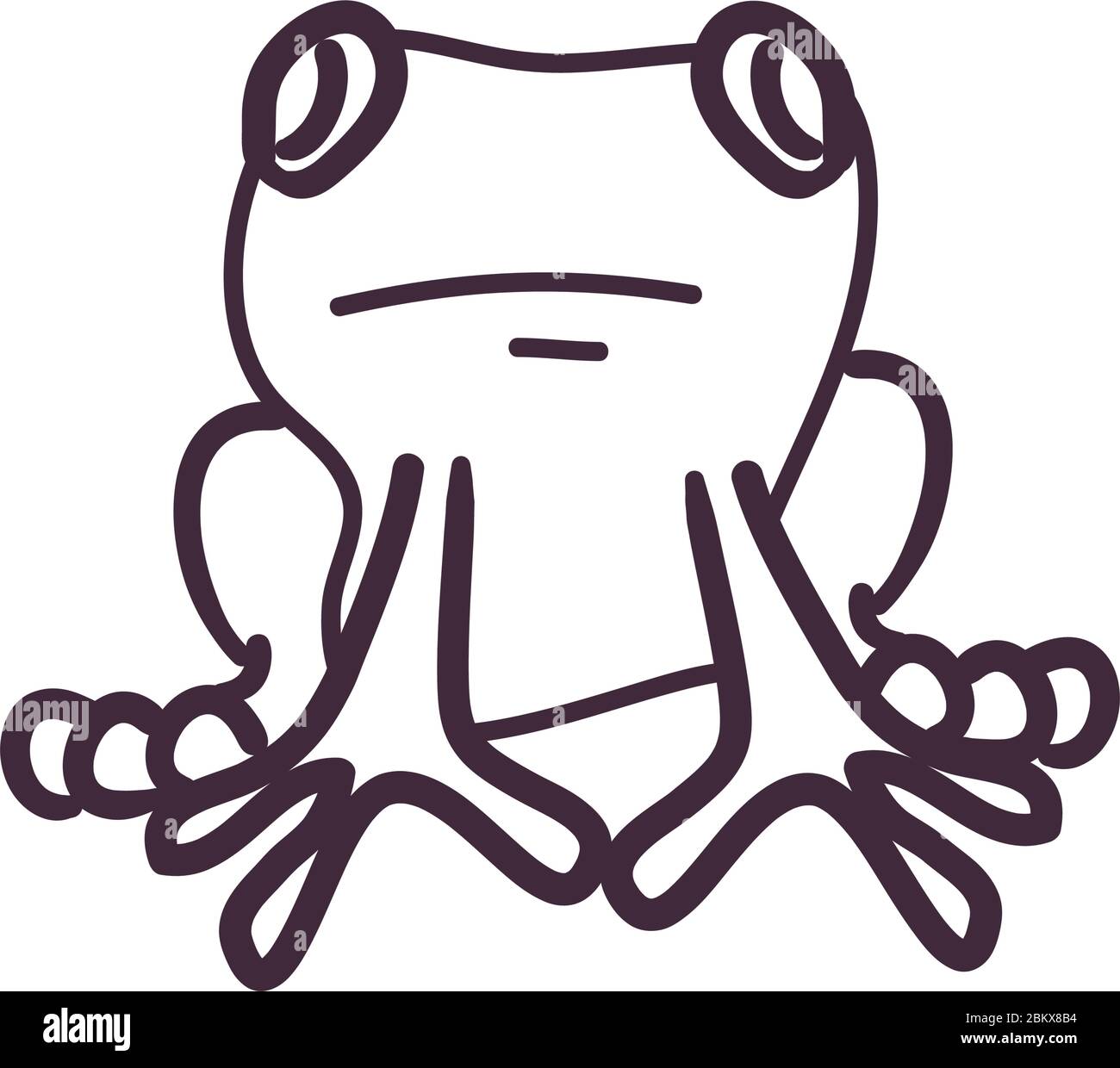 Frog Line Art High Resolution Stock Photography and Images - Alamy