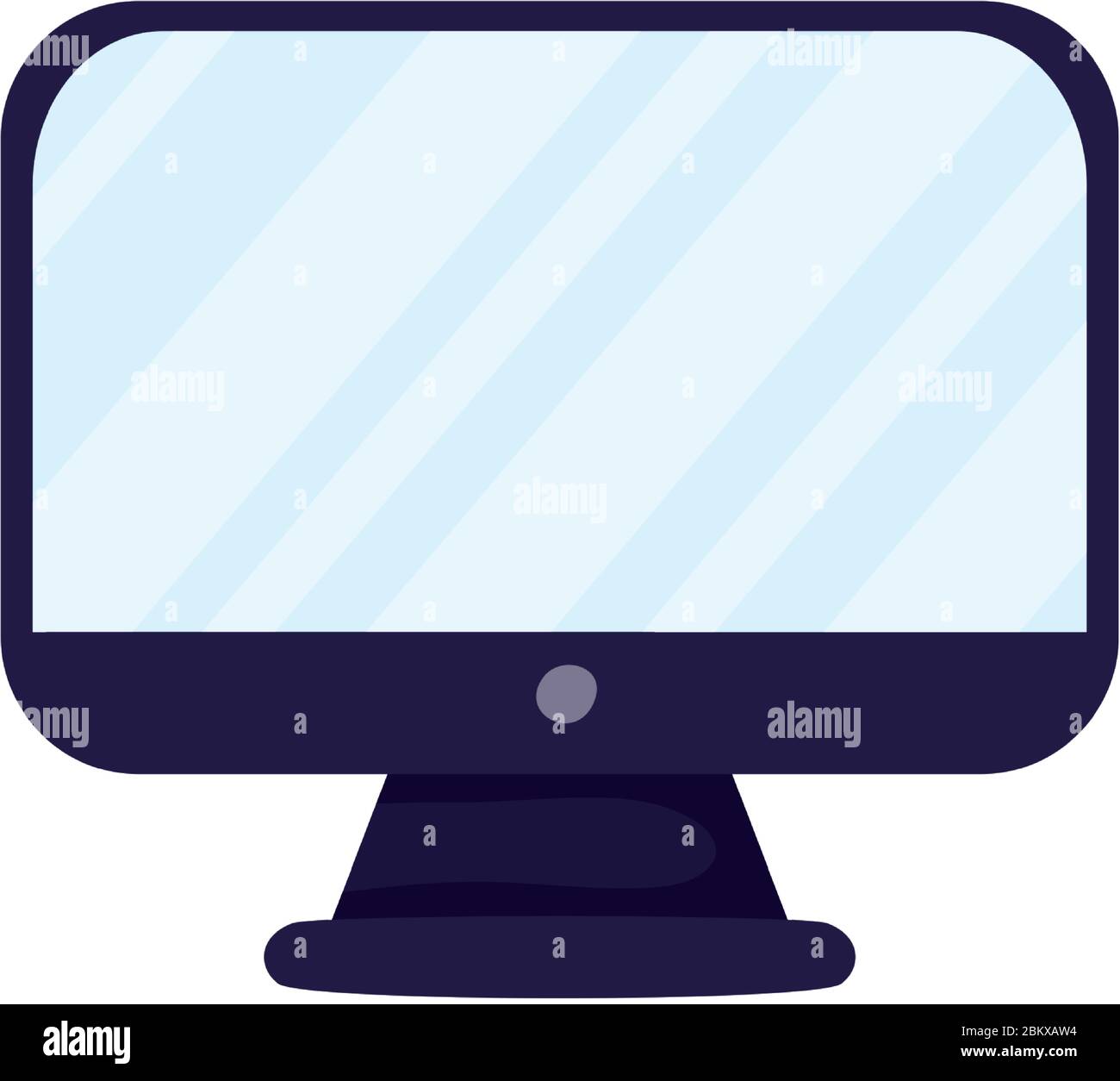 desktop computer monitor isolated icon Stock Vector Image & Art - Alamy