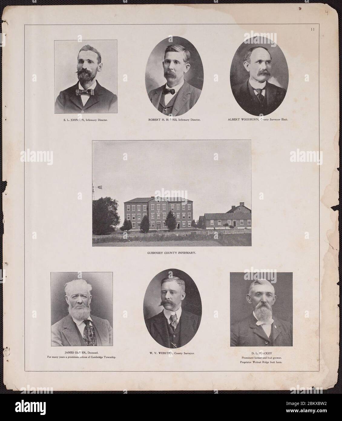 Illustrated atlas of Guernsey County, Ohio Stock Photo - Alamy