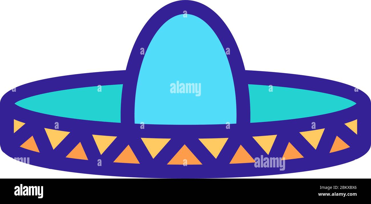 mexican hat icon vector outline illustration Stock Vector Image & Art ...