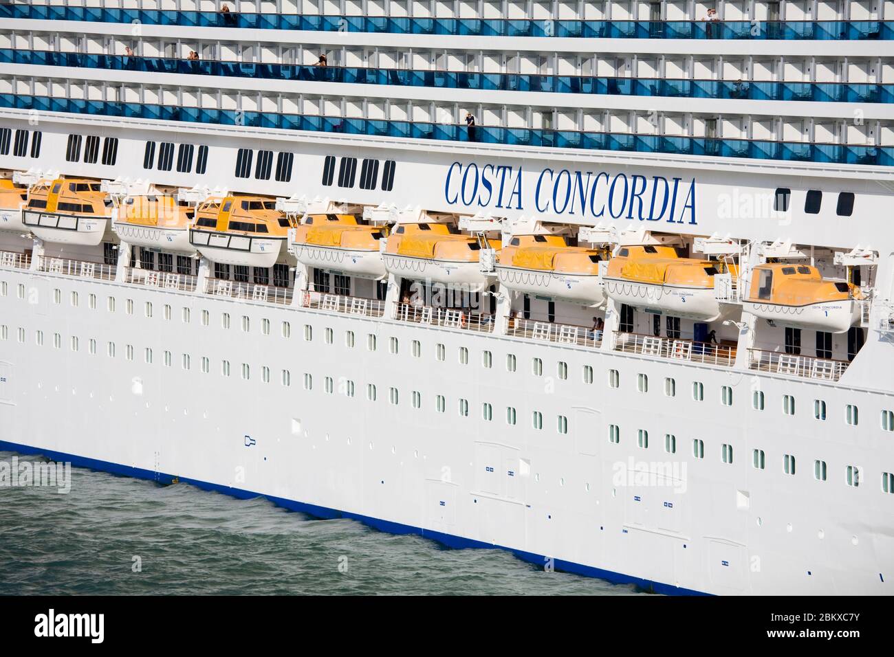 Cruise ship at the docks, Barcelona, Catalonia, Spain, Europe Stock ...
