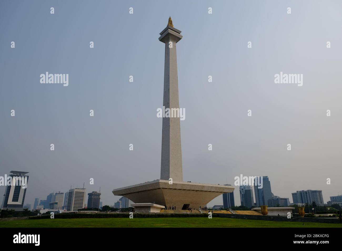 Jakarta Indonesia - National Monument tower in Merdeka Square Stock ...