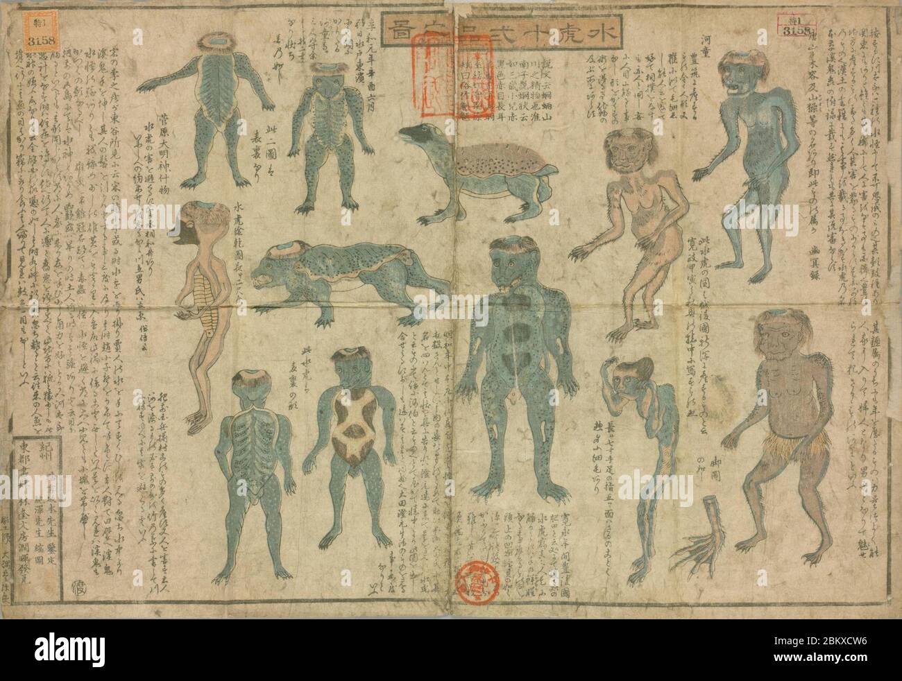 Illustrated Guide to 12 Types of Kappa Stock Photo - Alamy