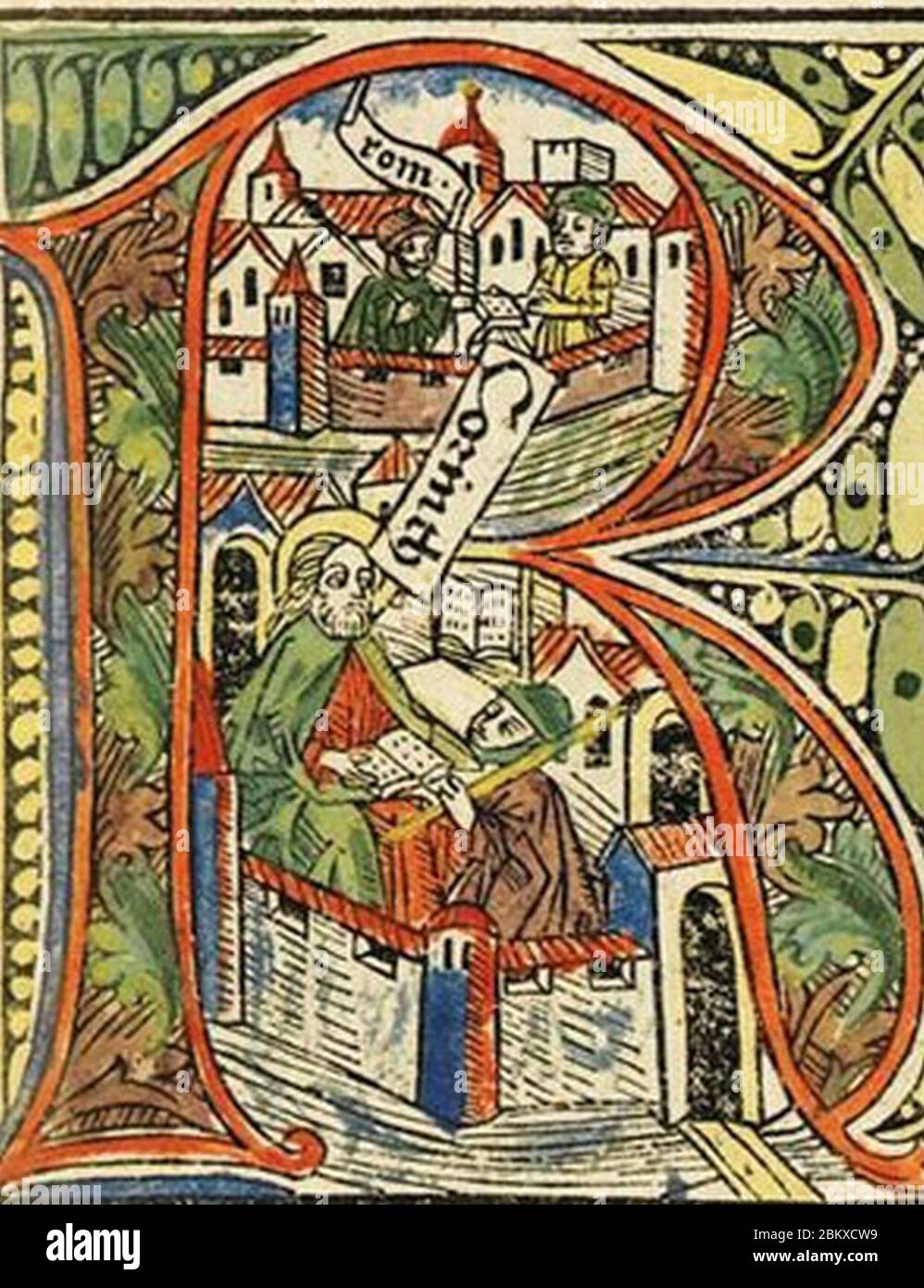 Illustrated German Bible - Günther Zainer 1475 Sotheby's Stock Photo ...