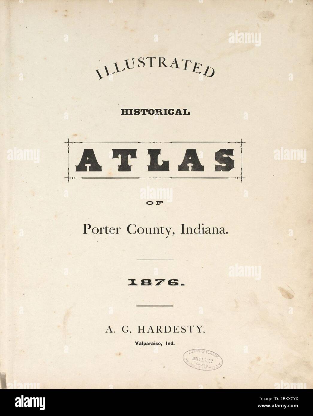 Illustrated historical atlas of Porter County, Indiana Stock Photo - Alamy