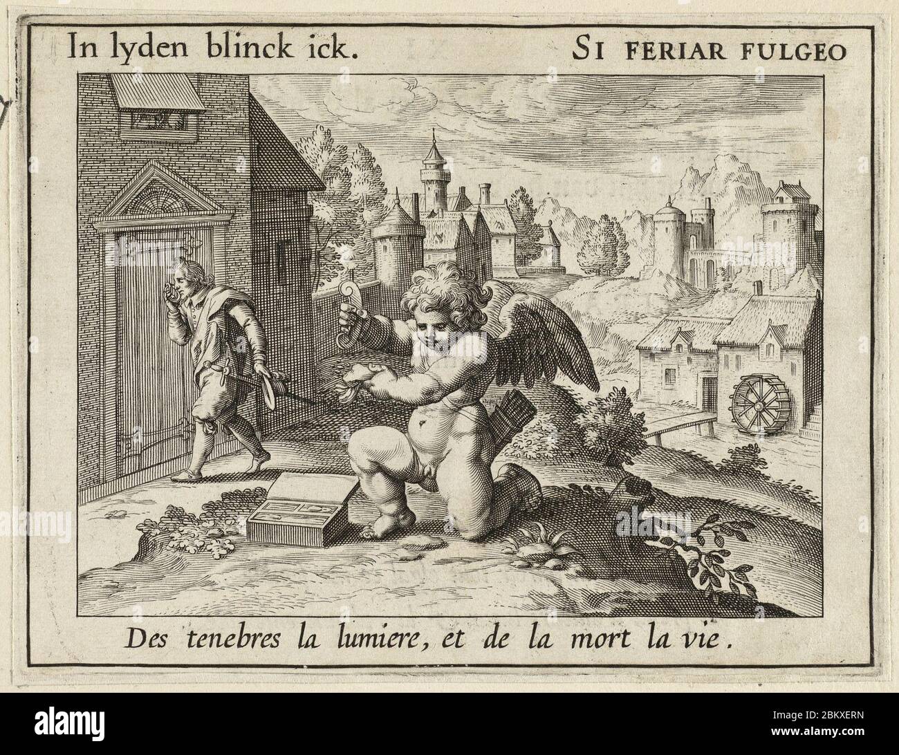 Illustratie uit P.C. Hooft Emblemata amatoria Stock Photo - Alamy