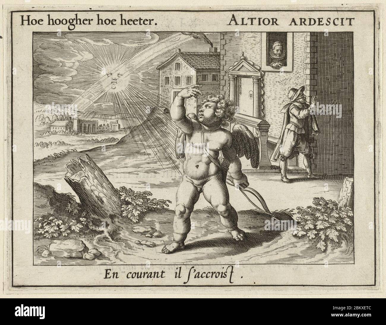 Illustratie uit P.C. Hooft Emblemata amatoria Stock Photo - Alamy
