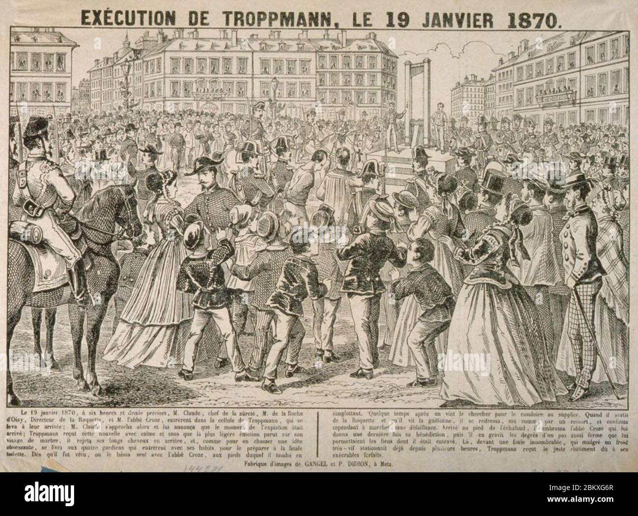 Illustration de l'exécution de Troppmann Stock Photo - Alamy