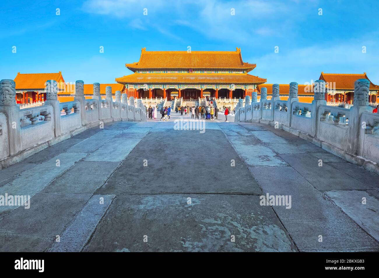 Beijing, China - Jan 9 2020: Taihemen (Gate of Supreme Harmony) is the ...