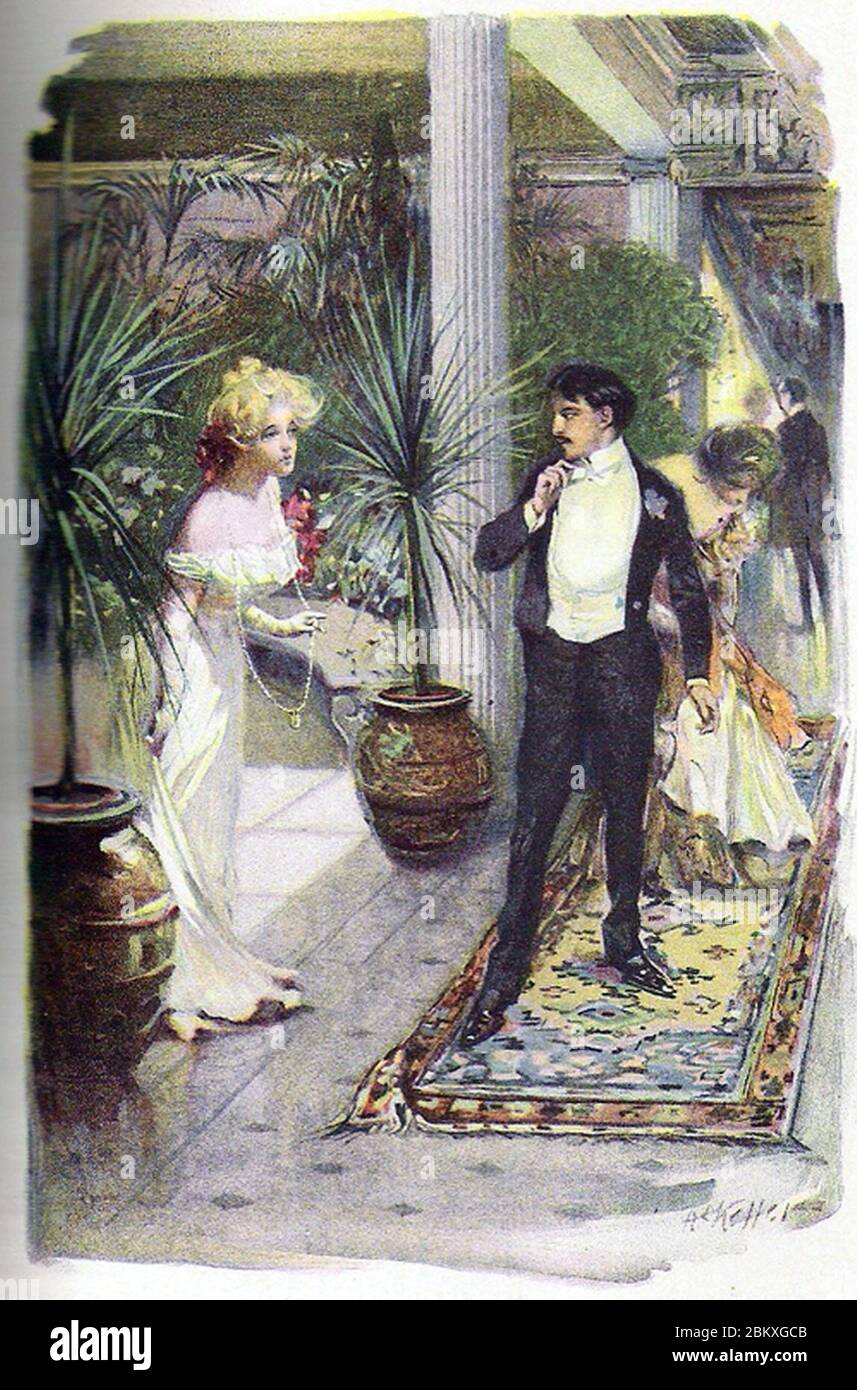 Illustration from Amos Judd (J. A. Mitchell) by A. I. Keller Stock ...