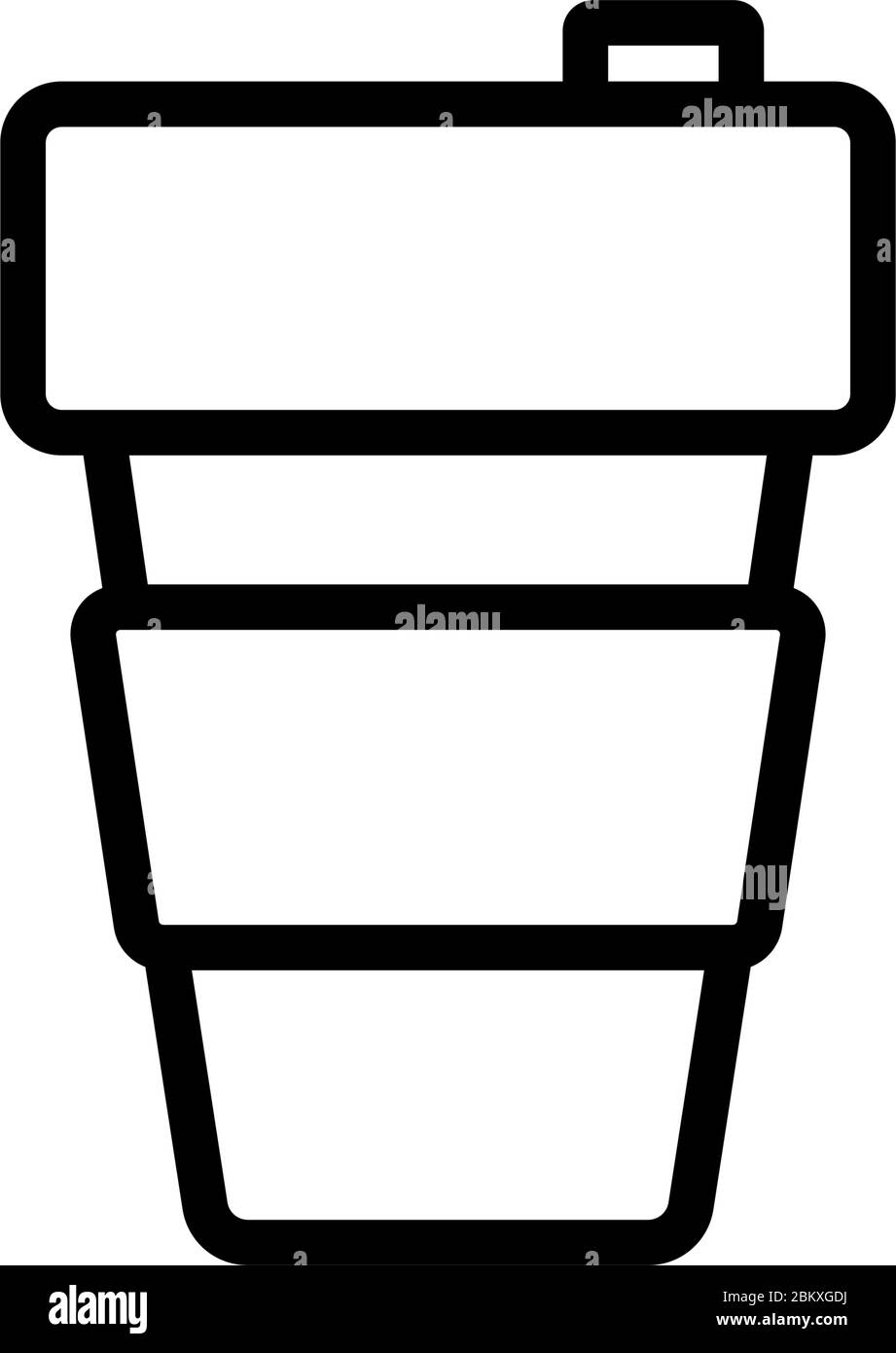 thermo glass icon vector outline illustration Stock Vector Image & Art ...