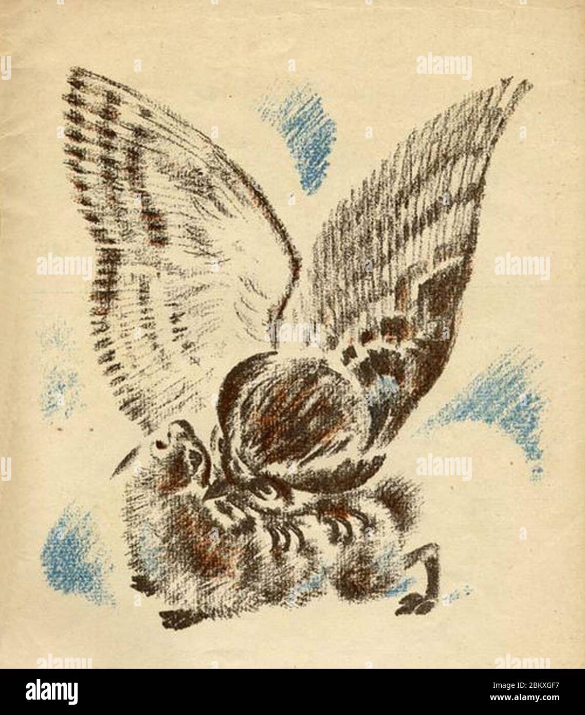 Illustration from Snow book (Bianki Tyrsa) 15 Stock Photo - Alamy