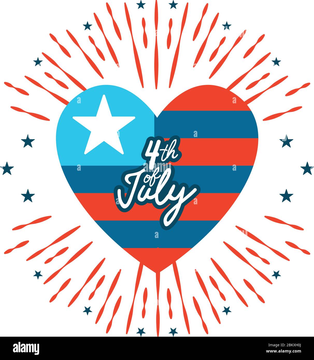 Hand over heart flag Stock Vector Images - Alamy