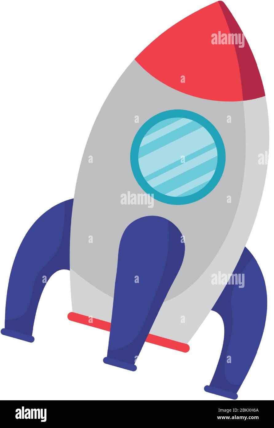 rocket child toy isolated icon Stock Vector Image & Art - Alamy