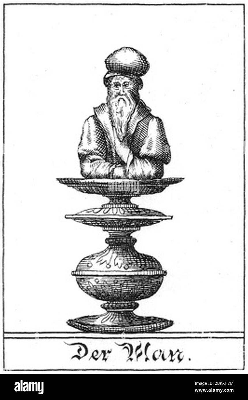 Illustration of Chess Piece Man by Gustav Selenus (1616 Stock Photo - Alamy