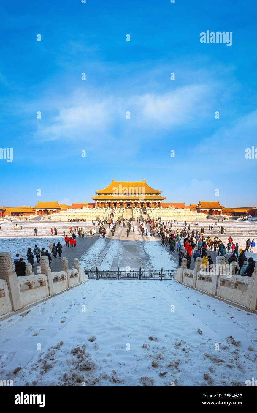 Beijing, China - Jan 9 2020: Taihedian (Hall of Supreme Harmony ...