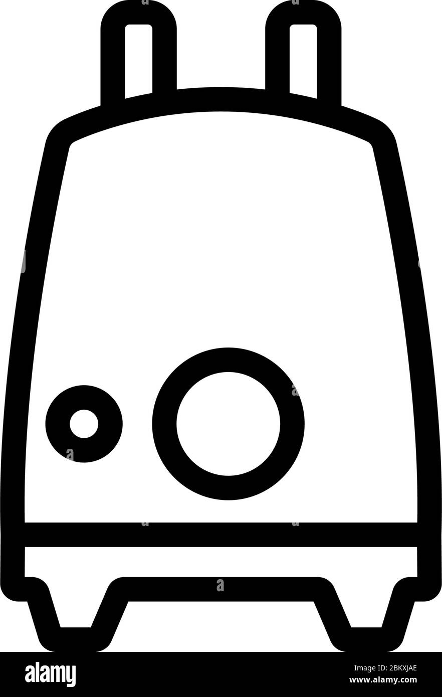 mechanical toaster front view icon vector outline illustration Stock ...