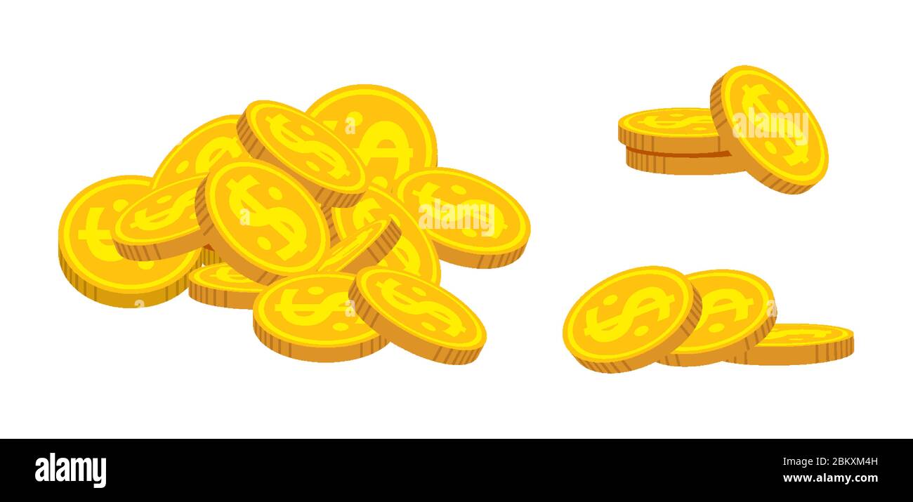 Pennies stack Stock Vector Images - Alamy