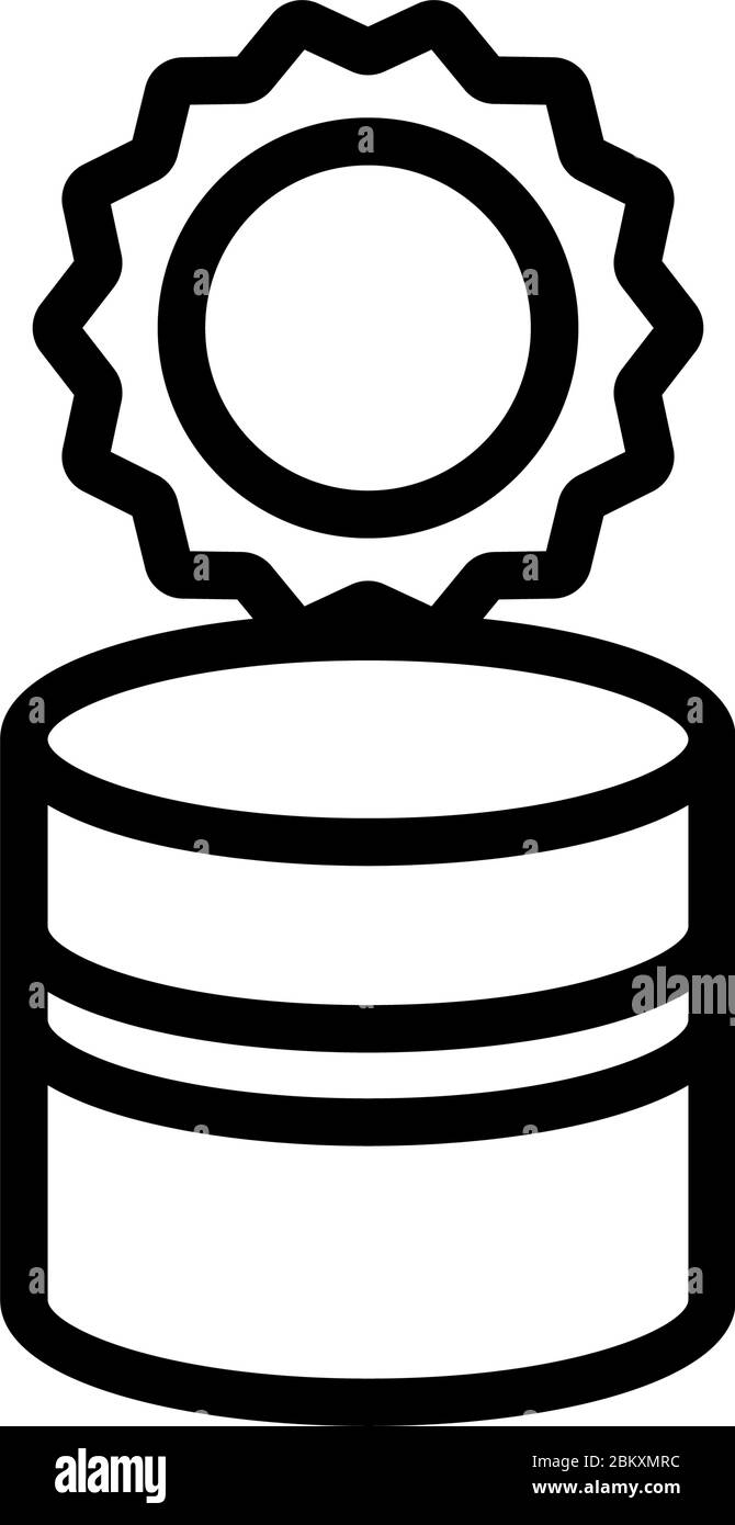 copper open canning icon vector outline illustration Stock Vector Image ...