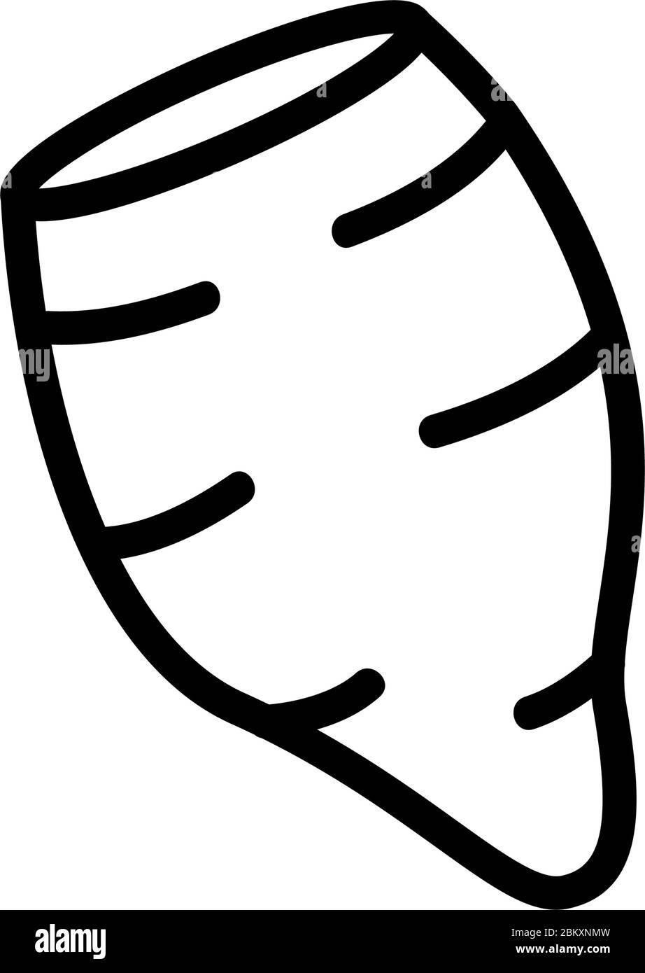 yams fruit icon vector outline illustration Stock Vector Image & Art ...