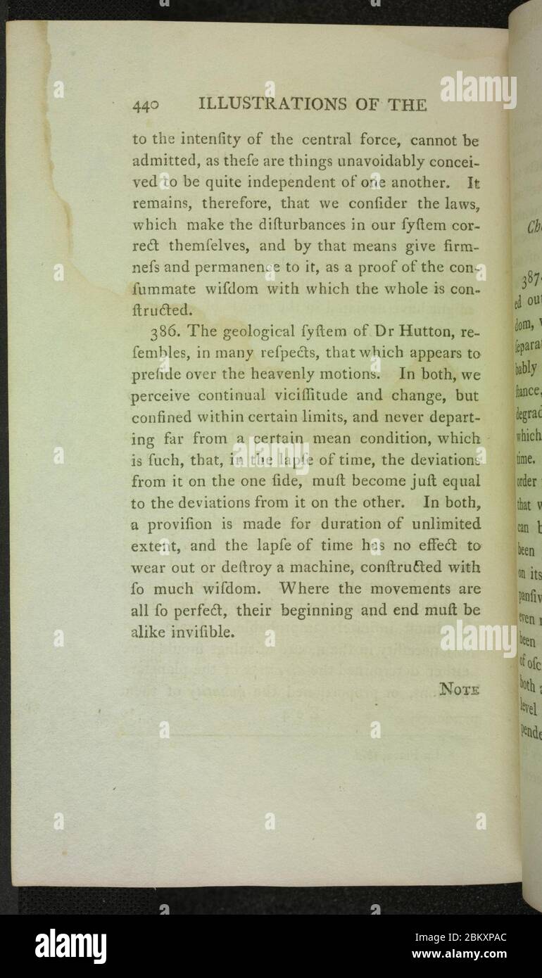 Illustrations of the Huttonian theory of the earth (Page 440 Stock ...
